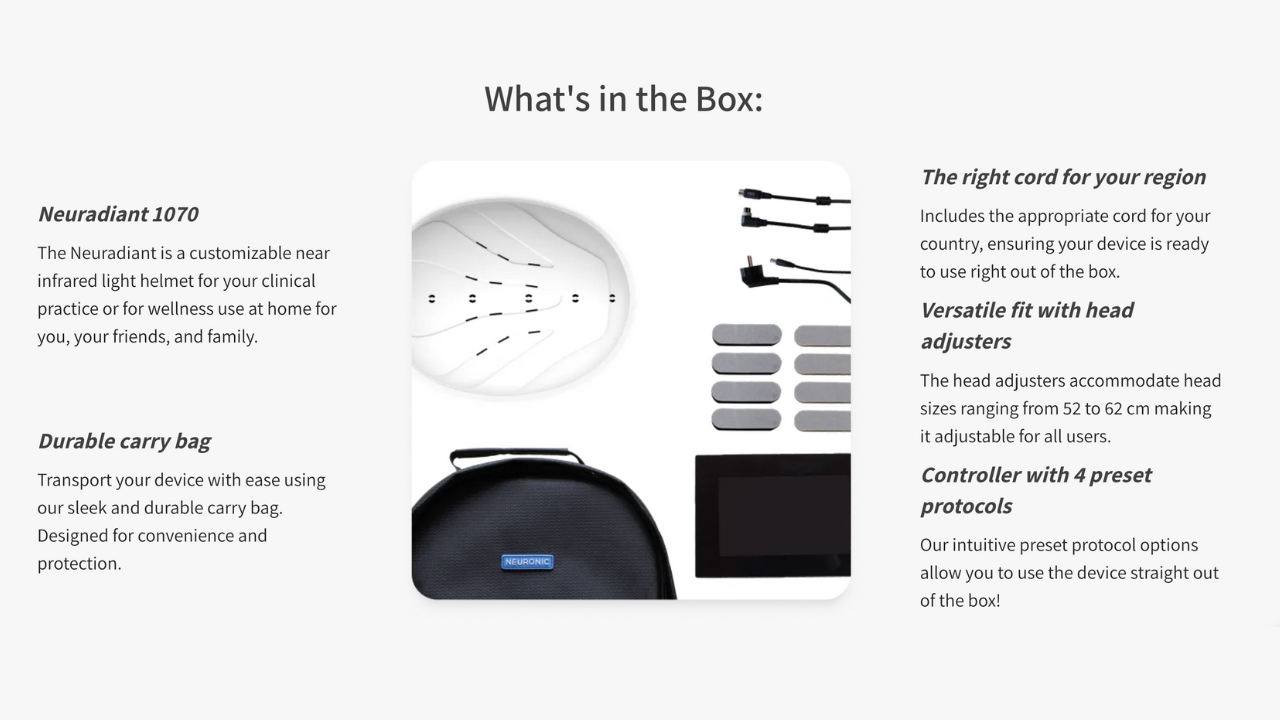 Neuronic | Unlock Fulfilled Brain Health with Photobiomodulation Helmets